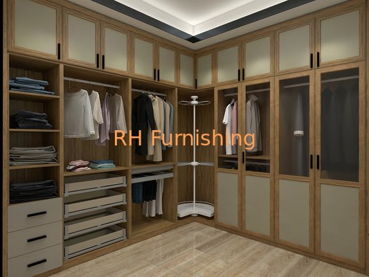 Built In Wardrobes Corner Cabinets Storage Closet Factory with drawers and shelves in wall racks for villa fruniture supplier