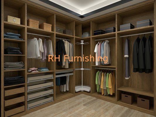 Built In Wardrobes Corner Cabinets Storage Closet Factory with drawers and shelves in wall racks for villa fruniture supplier