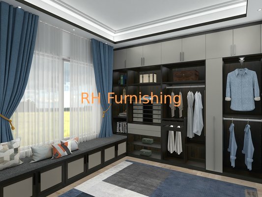 Fitted Wardrobes Walk In Closet Pantry Cabinet Cloth display Shelving bedroom storage drawers and wall cabinet factory supplier