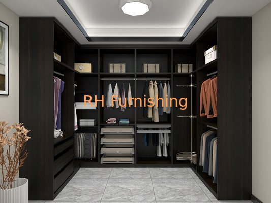U Wardrobe Closets Modern Cabinets In Wall Mounted Cabinet Tall Showcase With Cloth Hang Racks And Storage Drawers supplier
