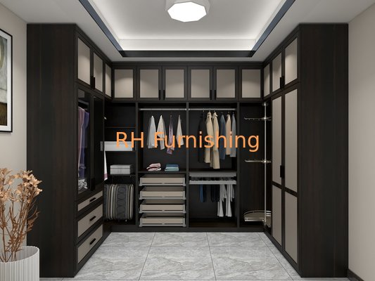 U Wardrobe Closets Modern Cabinets In Wall Mounted Cabinet Tall Showcase With Cloth Hang Racks And Storage Drawers supplier