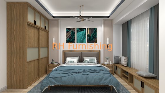 Space Saving Furniture Custom Sliding Wardrobe Cabinet For Bedroom Interior With Storage Window Sill Cabinet supplier