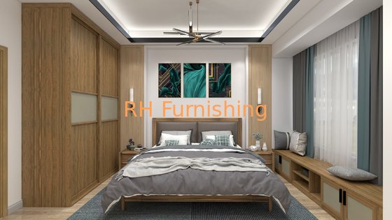 Space Saving Furniture Custom Sliding Wardrobe Cabinet For Bedroom Interior With Storage Window Sill Cabinet supplier