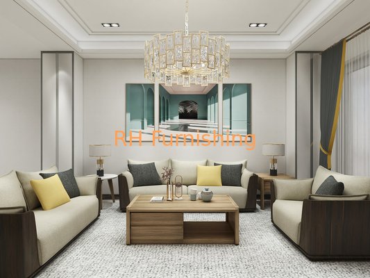 KD Structure Furniture Of Wall Unit TV Cabinet By Melamine Furniture With Glass Showcase And Audio-Visual Floor Stand supplier
