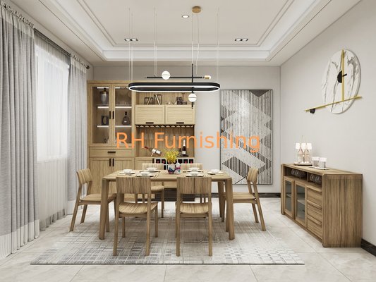 KD Structure Furniture Of Wall Unit TV Cabinet By Melamine Furniture With Glass Showcase And Audio-Visual Floor Stand supplier