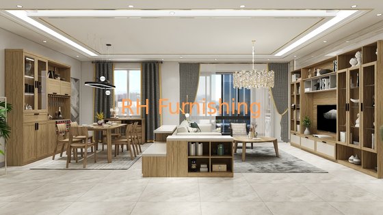 Living Furniture Whole Set Custom Made Dining Room Wine Cabinet With Storage Buffets And TV Wall Floor Unit Stand supplier