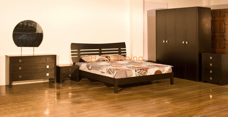 Melamine Home Furniture,Panel Bedroom Set,MDF Bed and Wardrobe,Nightstand,Dresser with Mirror,Amorie,Chest,Good Price supplier