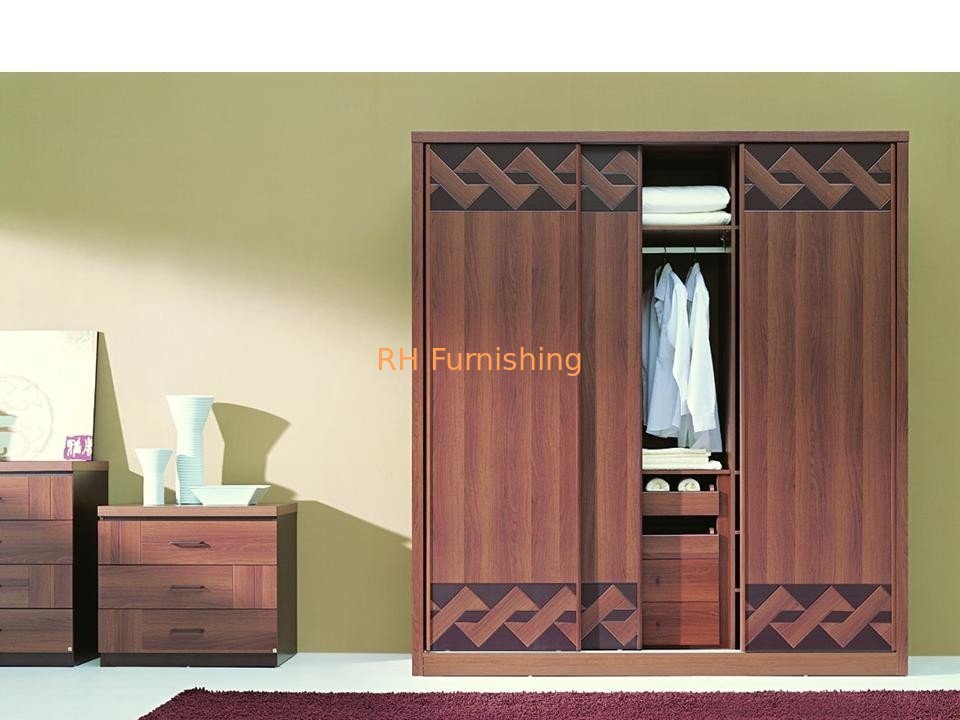 MDF/Chipboard/Plywood Faced Melamine/Laminate Sliding Door Wardrobe supplier