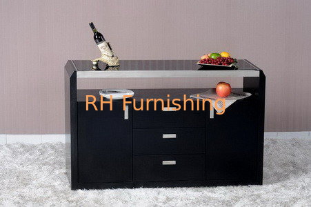 Modern Dining Room Furniture,Black Oak Wood Buffet,Side Board supplier
