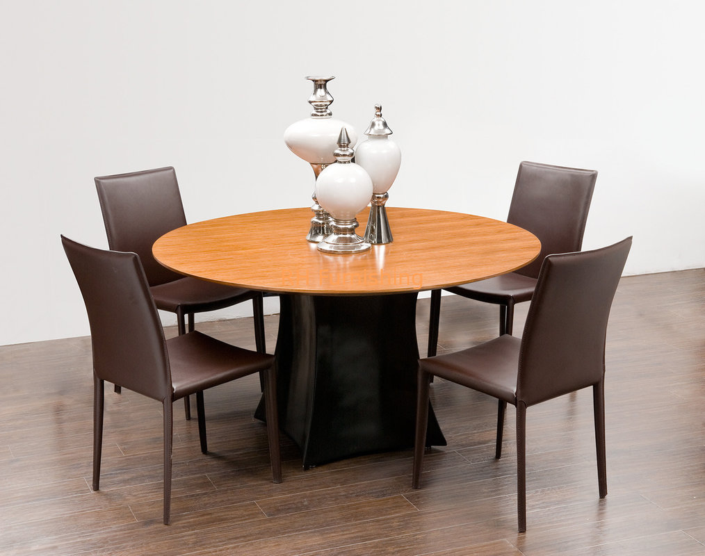 Modern Dining Room Furniture,Walnut Wood Dining Table,Metal/PU Chiars supplier