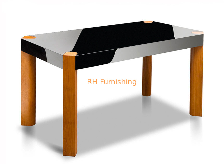 Modern Dining Room Furniture,Walnut Wood Dining Table,Metal/PU Chiars supplier