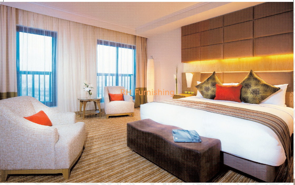 Luxury Hotel Bedroom Furniture,Headboard,Mattress,TV Table,Dressing,SR-025 supplier