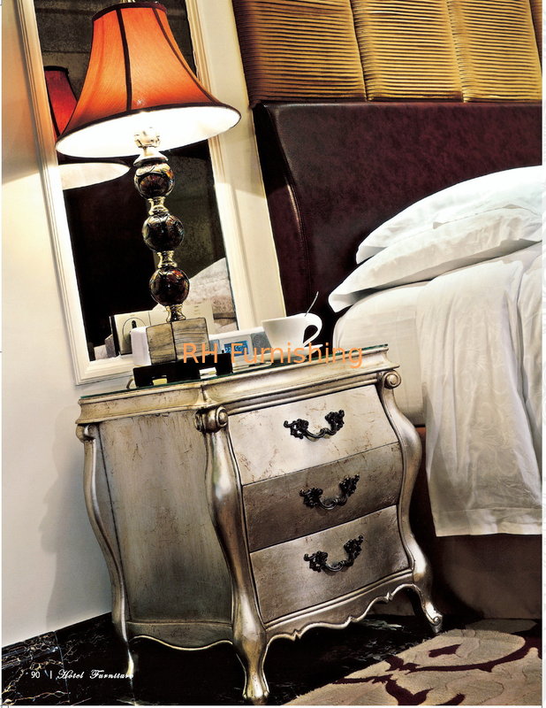 Luxury Hotel Bedroom Room Furniture,Nightstand,Side Table,SR-026 supplier