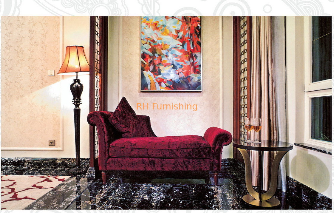 Luxury Hotel Loose Furniture,Lounge/Chaise Sofa,Side Table,SR-026 supplier