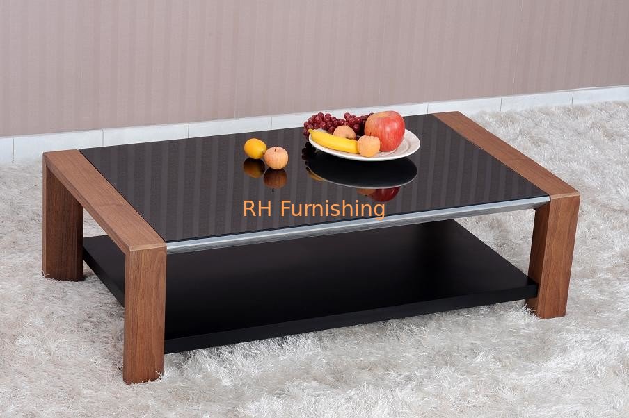Wood Living Room Furniture,Tempered Glass Coffee/Cocktail Table,End Table,Sofa Table,MDF with Ash/Oak/Walnut veneer supplier