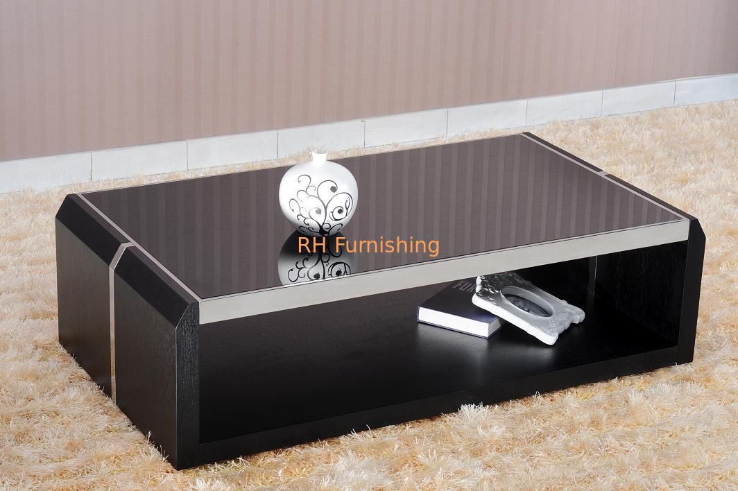 Wood Living Room Furniture,Tempered Glass Coffee/Cocktail Table,End Table,Sofa Table,MDF with Ash/Oak/Walnut veneer supplier