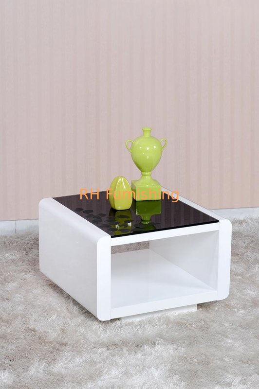 Wood Living Room Furniture,Coffee Table,End Table,Cocktail Table,Side Table,Sofa Table,White,Black High Glossy supplier