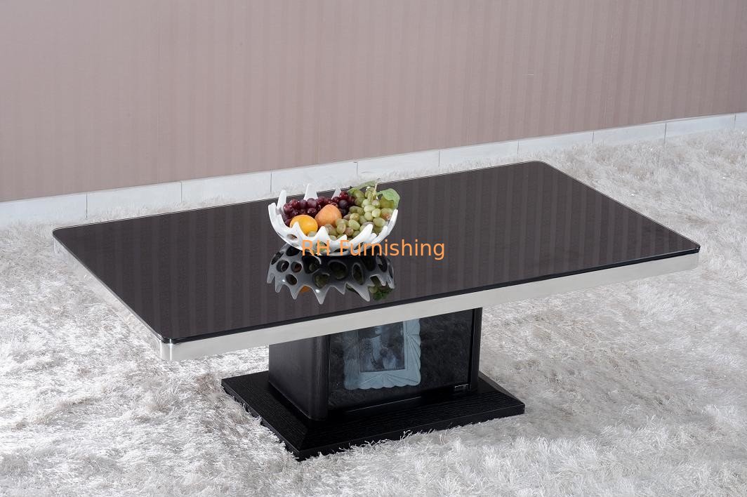 Stainless Steel with Tempered Glass Coffee/Cocktail Table,End Table,Sofa Table,MDF with Ash/Oak/Walnut veneer supplier