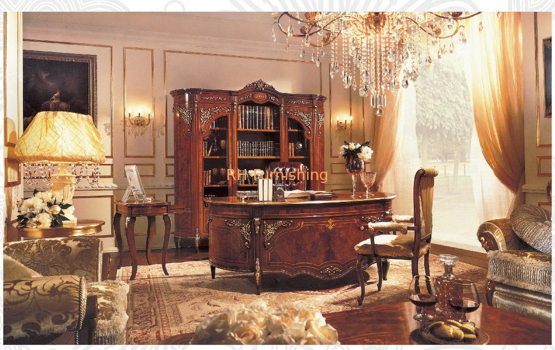 Luxury Villa/European Antique Home Office Furniture,Desk,Bookcase,VS-003 supplier