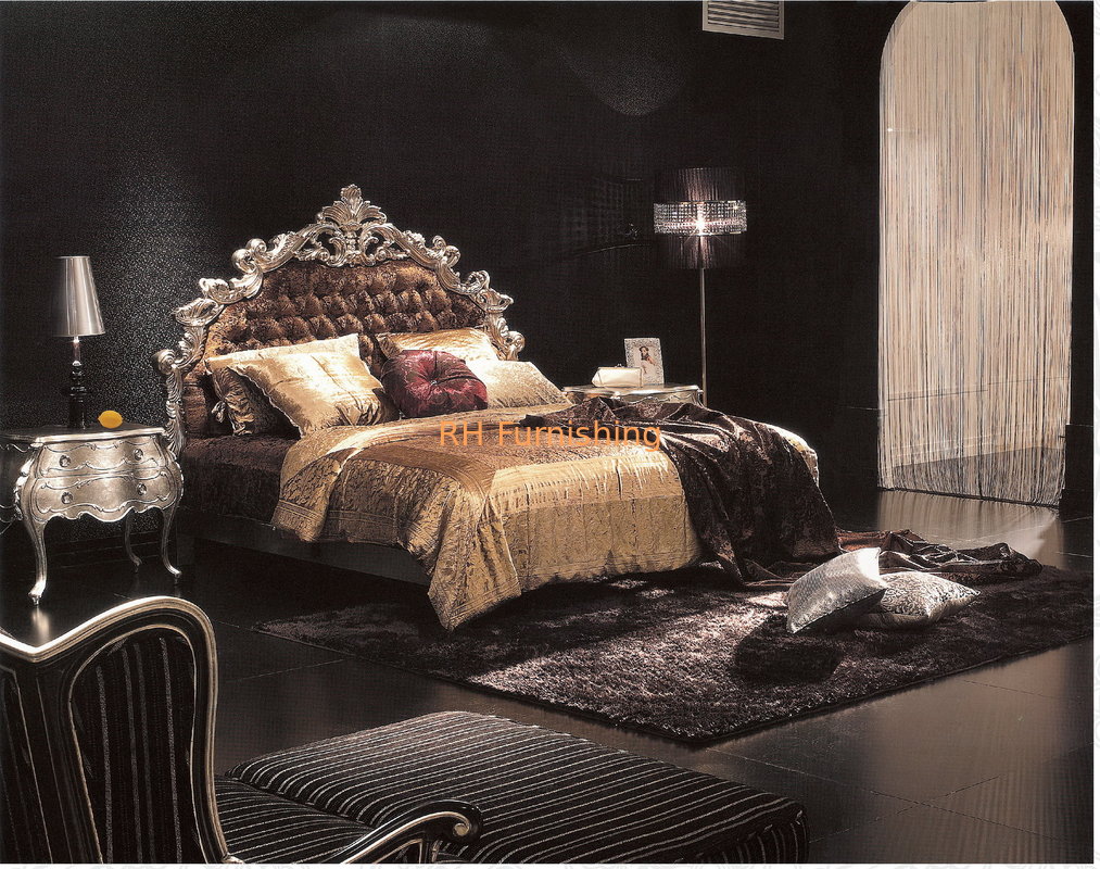 Luxury Villa/European Antique Bedroom Furniture,King Size Bed,VS-006 supplier
