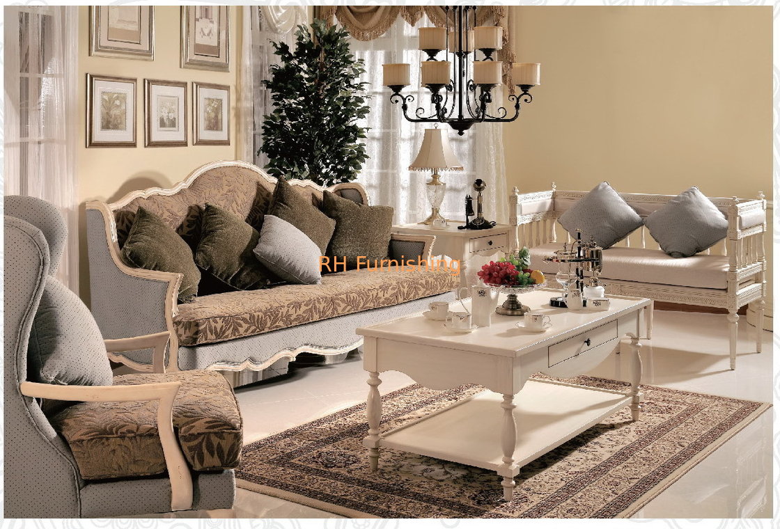 Luxury Villa/European Furniture,White Sofa Set,Coffee Table,VS-008 supplier