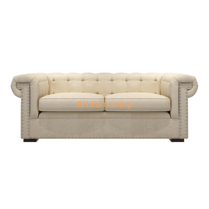 Light luxury furniture design of Hotel lobby sofa used Glossy painting wood legs with high density sponge Upholstered supplier