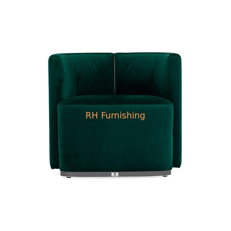 Leisure style sofa chairs for Modern hotel lobby seating furniture covered by Fabric upholstery with metal legs supplier