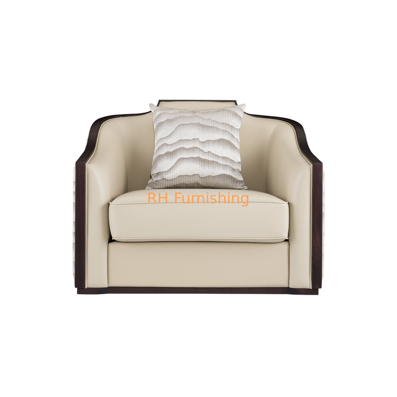 Modern Chinese design of Living room furniture single sofa used cultural Fabric cushion supplier