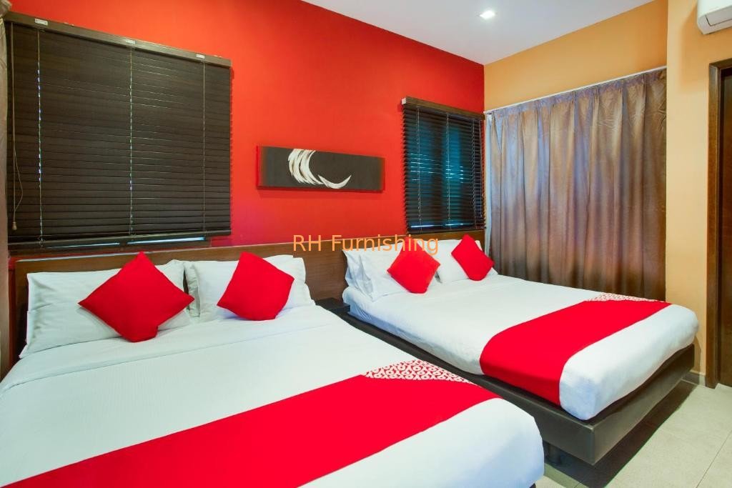 Melamine board furniture for in-wall wardrobe colset and Mounted bed headboard supplier