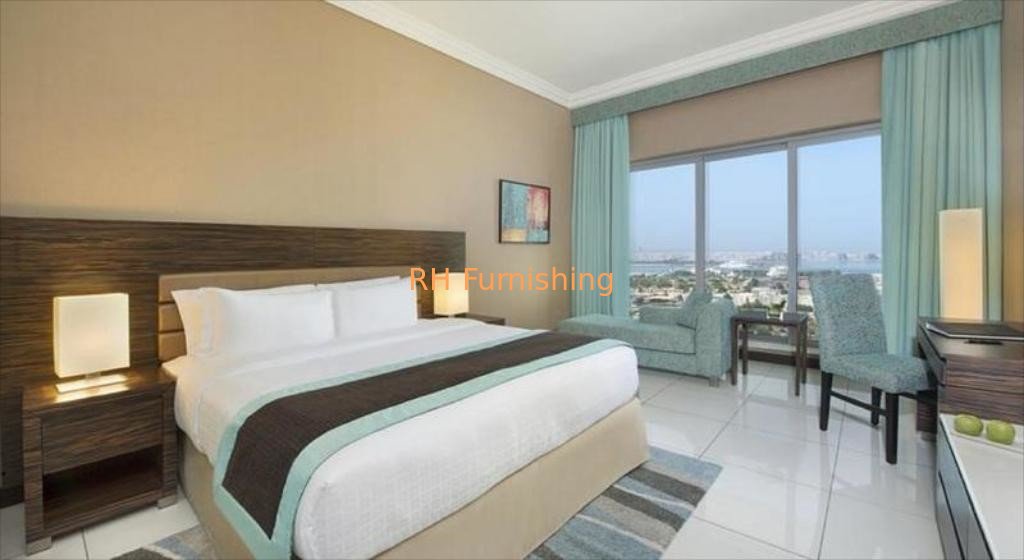 Sihanouk Hotel furniture factory from China made for star hotel bedroom set with Upholstered sofa and Chairs supplier