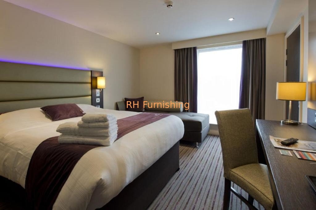 Hospitality furniture manufactuer for Singapore new hotel inner decoration fixture Bedroom furniture set with Sofa chair supplier