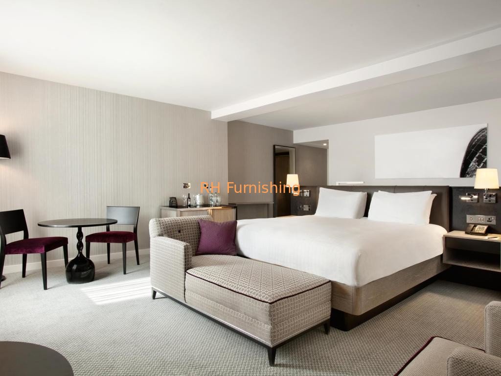 Wilayah Persekutuan Labuan travl hotel high end furniture for guestroom leather headboard with wood bed and Coffee table supplier