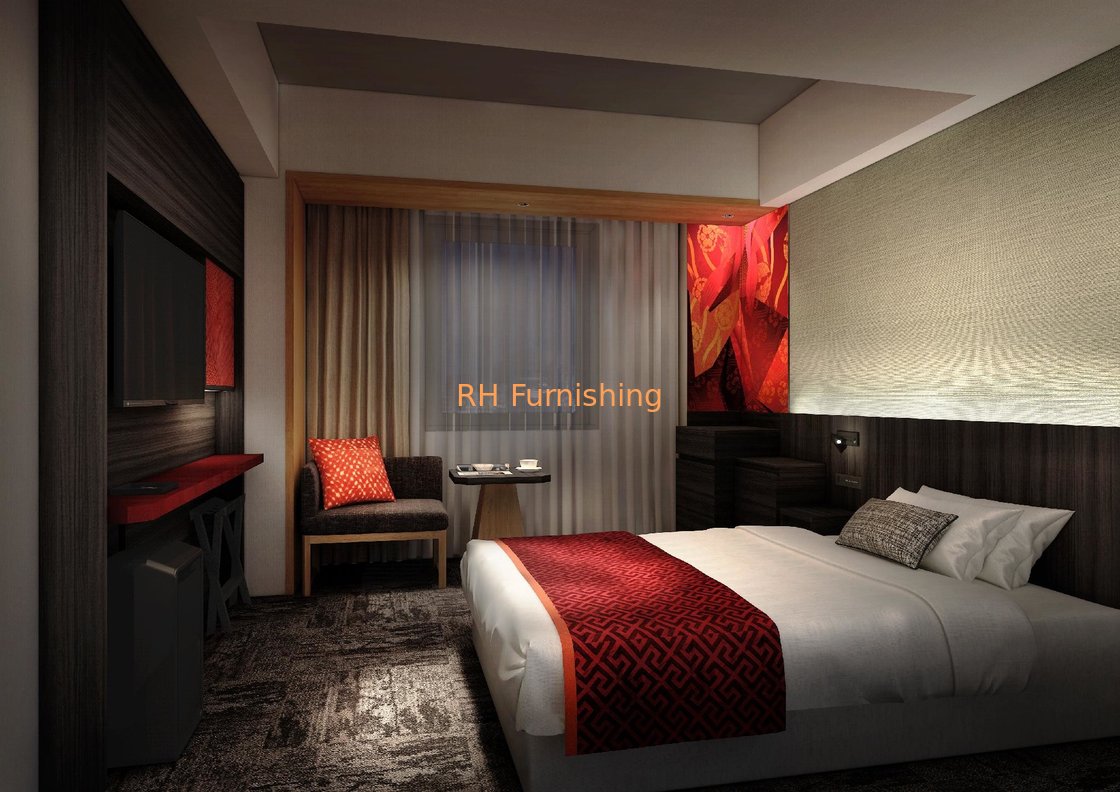 Wellington laminate wood headboard bed with nightstand and Wall unit TV stand desk table supplier