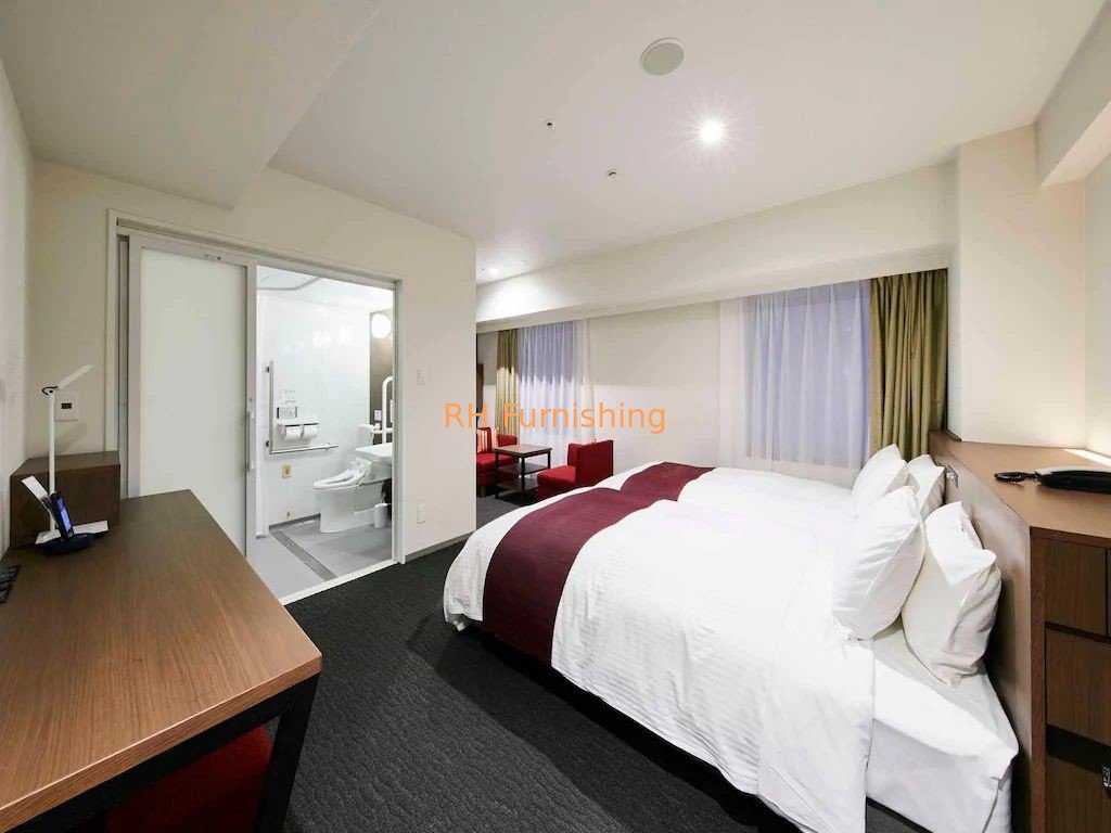 New Zealand hotel style apartment small space saving furniture by laminate wood casagoods and leisure sofa with tables supplier