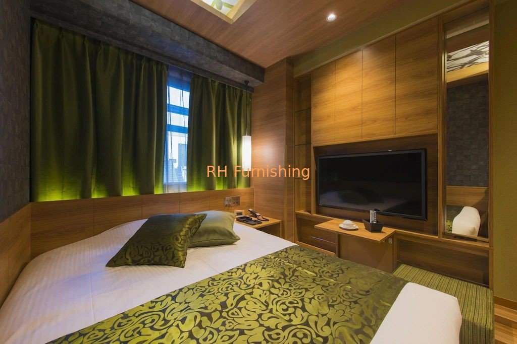 Hobart hotel design of space saving room furniture laminate panel wall decoration and cupboard cabinet with Storage bed supplier
