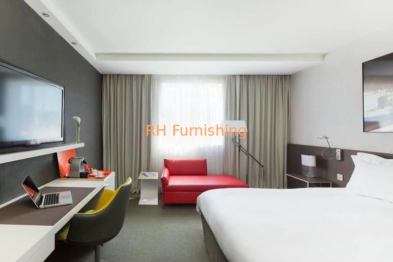 Nigeria hotel furniture agent from China furniture manufactuer for hotel interior bedroom set with wood TV table and des supplier