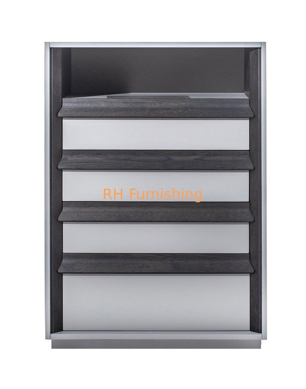 Italy design Storage chest drawers by Smooth painting with Oak wood for Bedroom furniture supplier