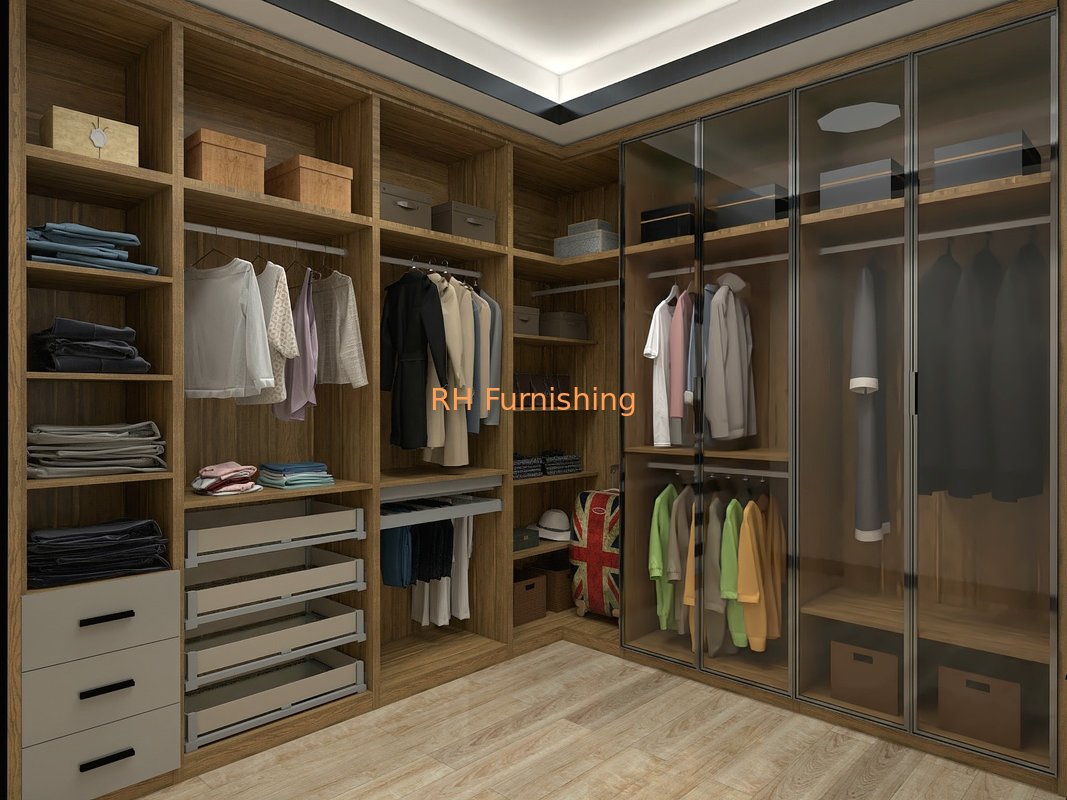 Pantry Cabinet Modern Panel Furniture Storage Cabinet Fitted Wardrobes System Closet Factory From RH Furnishing supplier
