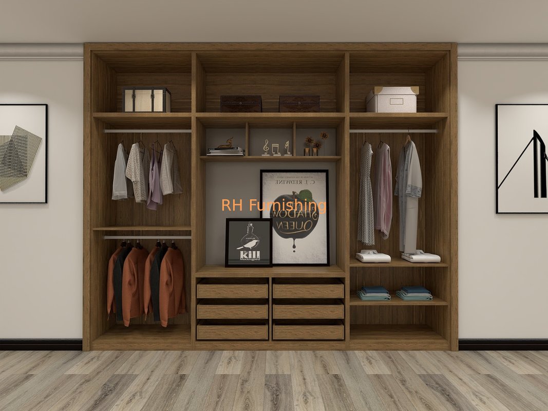 Bedroom Storage Cabinets For dress Racks And Make Up Display Showcase custom made space saving furniture supplier