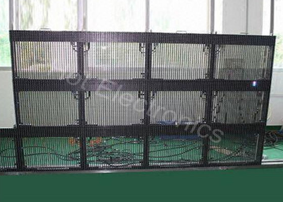 Power Saving SMD LED Mesh Display , High Brightness Outdoor Led Mesh Curtain