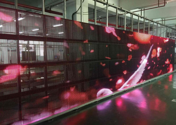 Slim Thickness IP54 Led Transparent Screen P3.91-7.8 Aluminium Die Casting