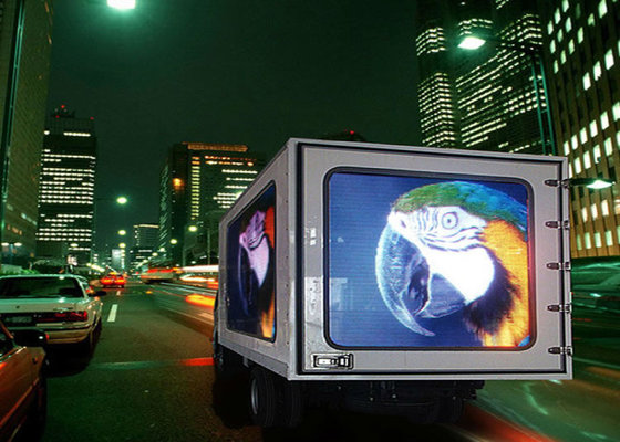 High Definition Digital Truck Mounted Led Screen P4 Aluminium Die Casting Cabinet
