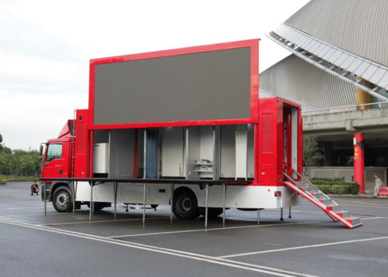 High Definition Digital Truck Mounted Led Screen P4 Aluminium Die Casting Cabinet