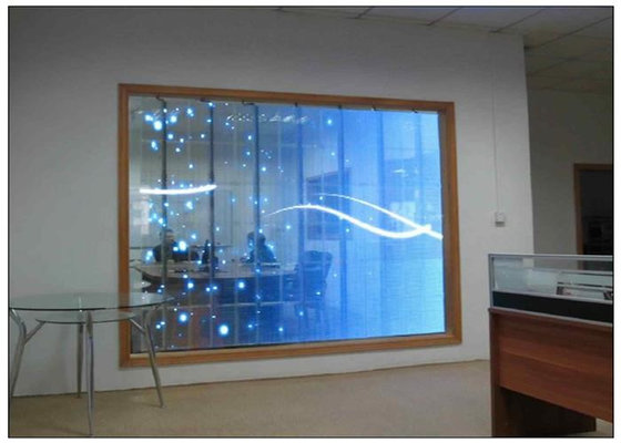 Extremely Brightness Advertising Transparent Led Panel P10 For Glass Wall