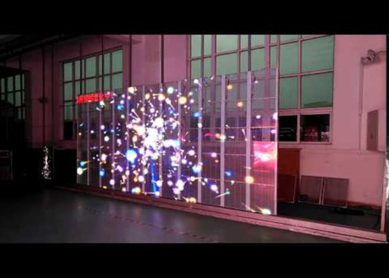 Extremely Brightness Advertising Transparent Led Panel P10 For Glass Wall