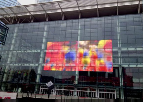 CE / RoHS Indoor Transparent Led Display P10 Full Color Led Video Wall