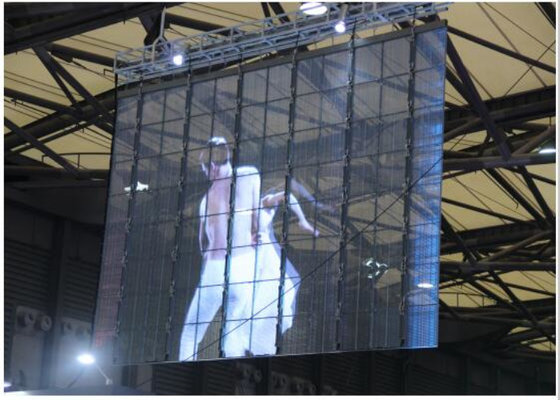 High Resolution Transparent Led Video Display / LED Window Screen Internet Control