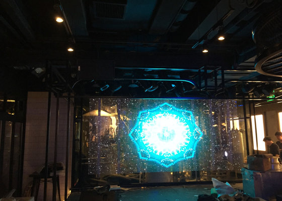 High Resolution Transparent Led Video Display / LED Window Screen Internet Control
