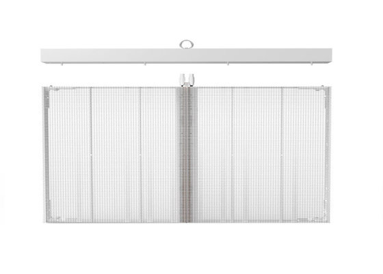 High Resolution Transparent Led Video Display / LED Window Screen Internet Control