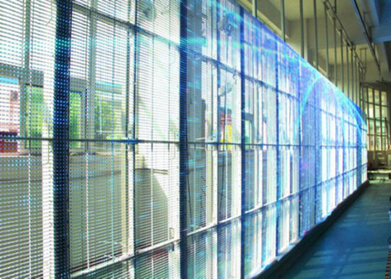 P7.8 Rental Transparent Led Display Light Weight More Transparency